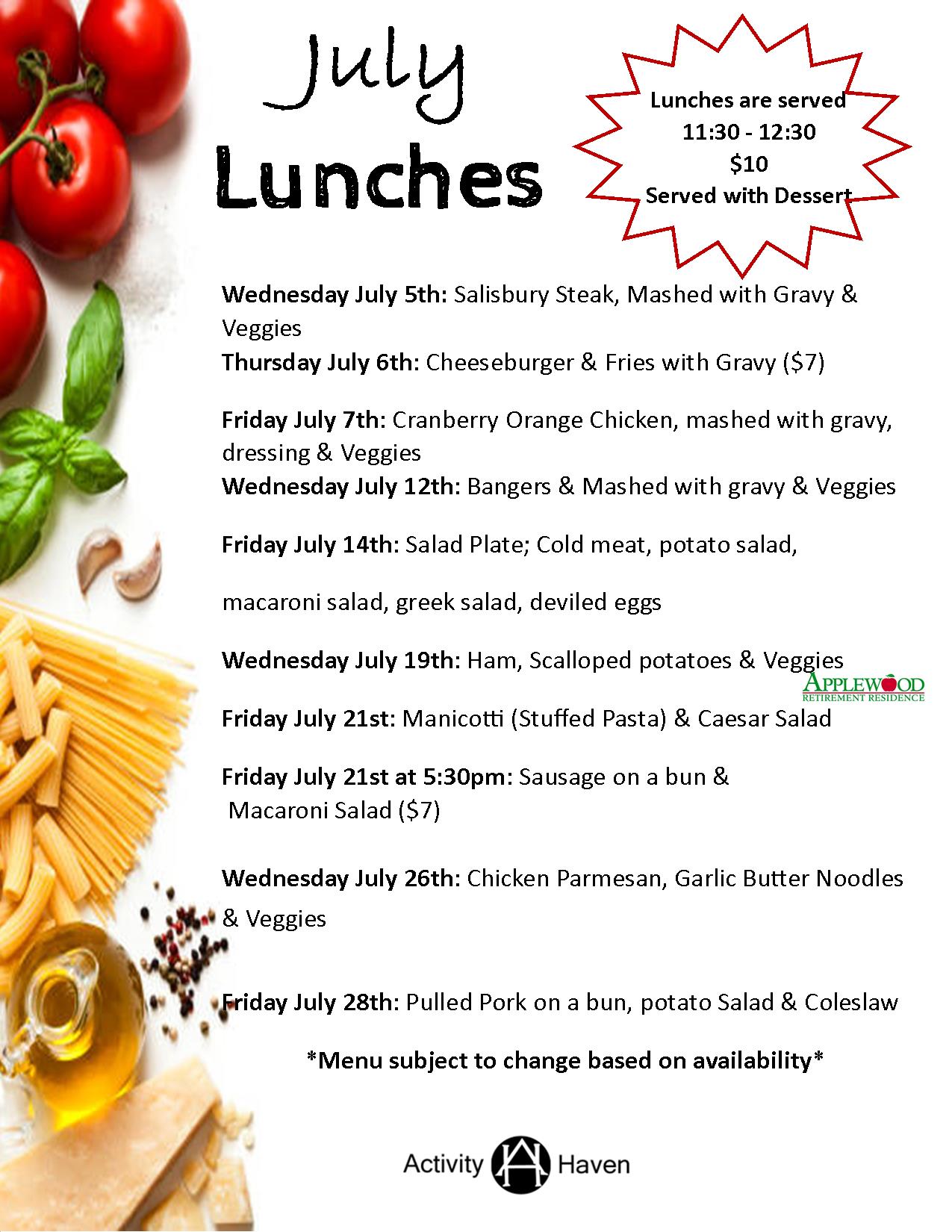 Special Events – Activity Haven