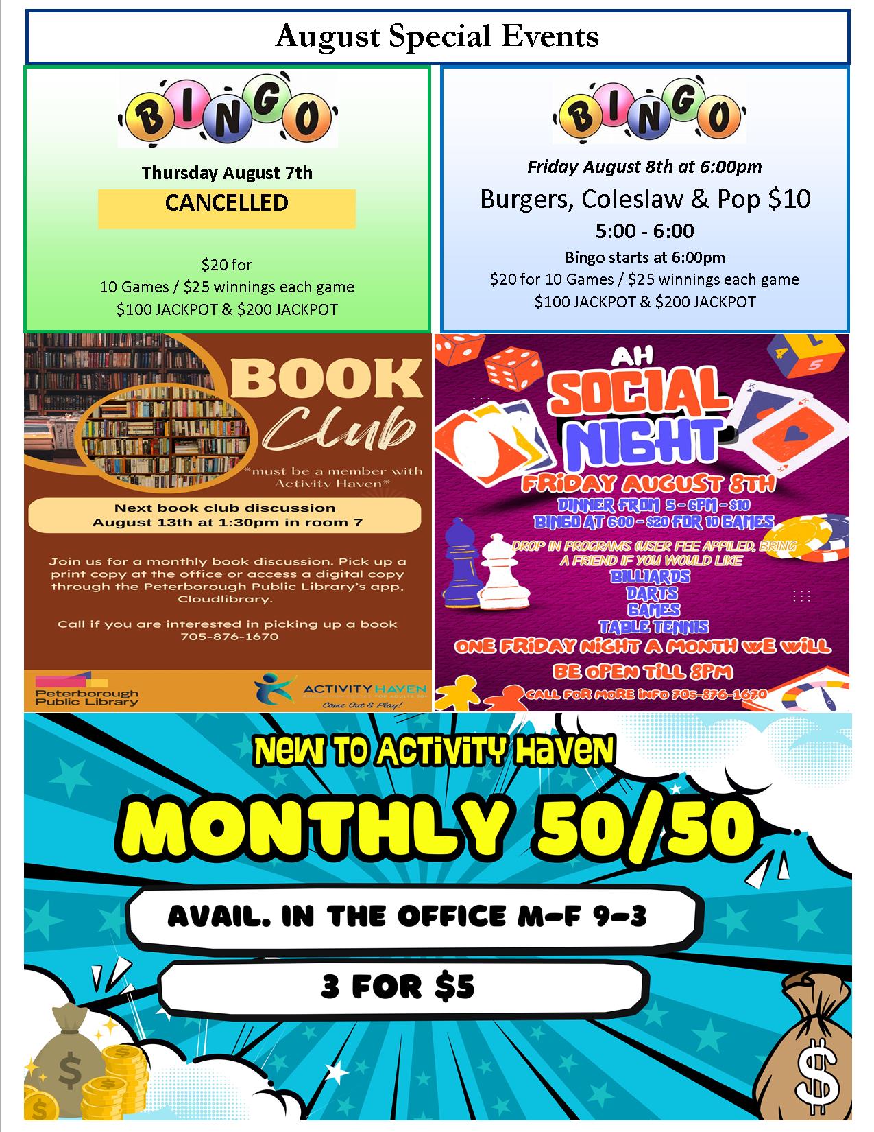 August newletter 2025 pg 3 – Activity Haven Recreation Centre