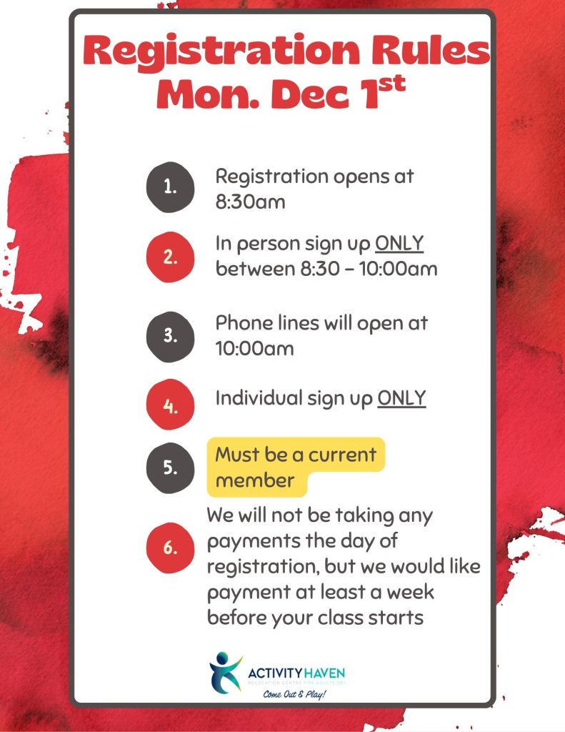 Instructional Programs for seniors